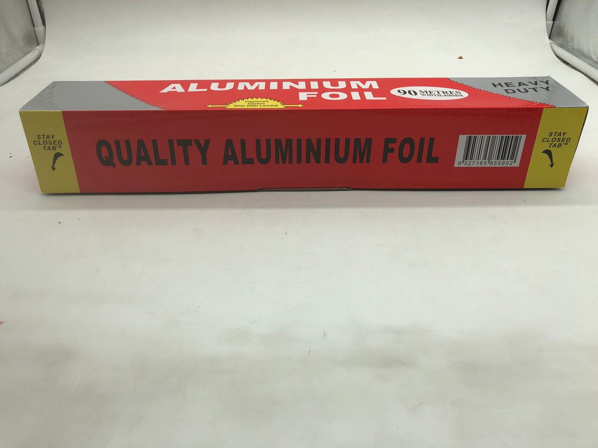 Aluminium folie op rol - XL rol - 90 meter lang 450 mm breed - Heavy ...