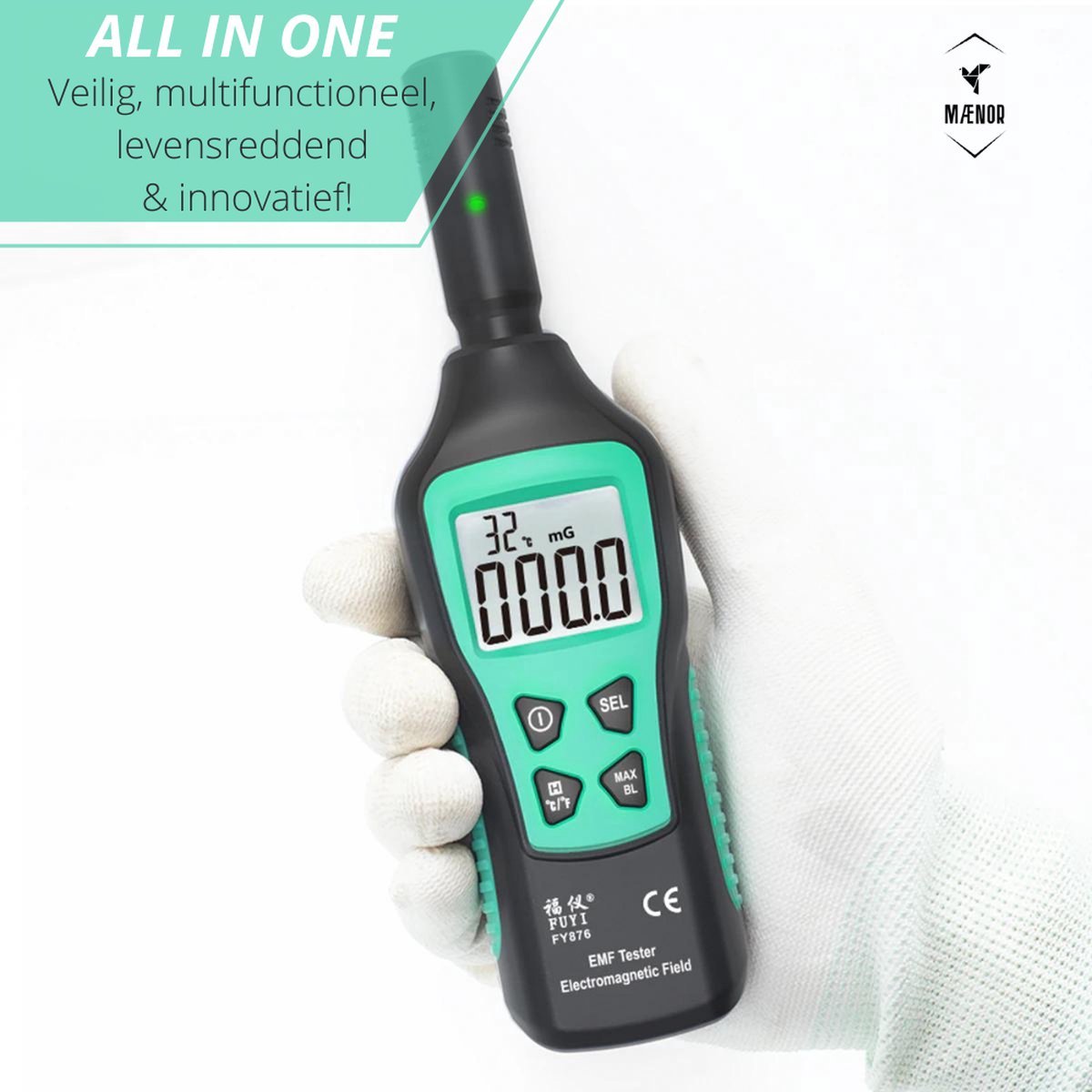 TOOLTECH® EMF meter - Geigerteller - Stralingsmeter - K2 meter ...