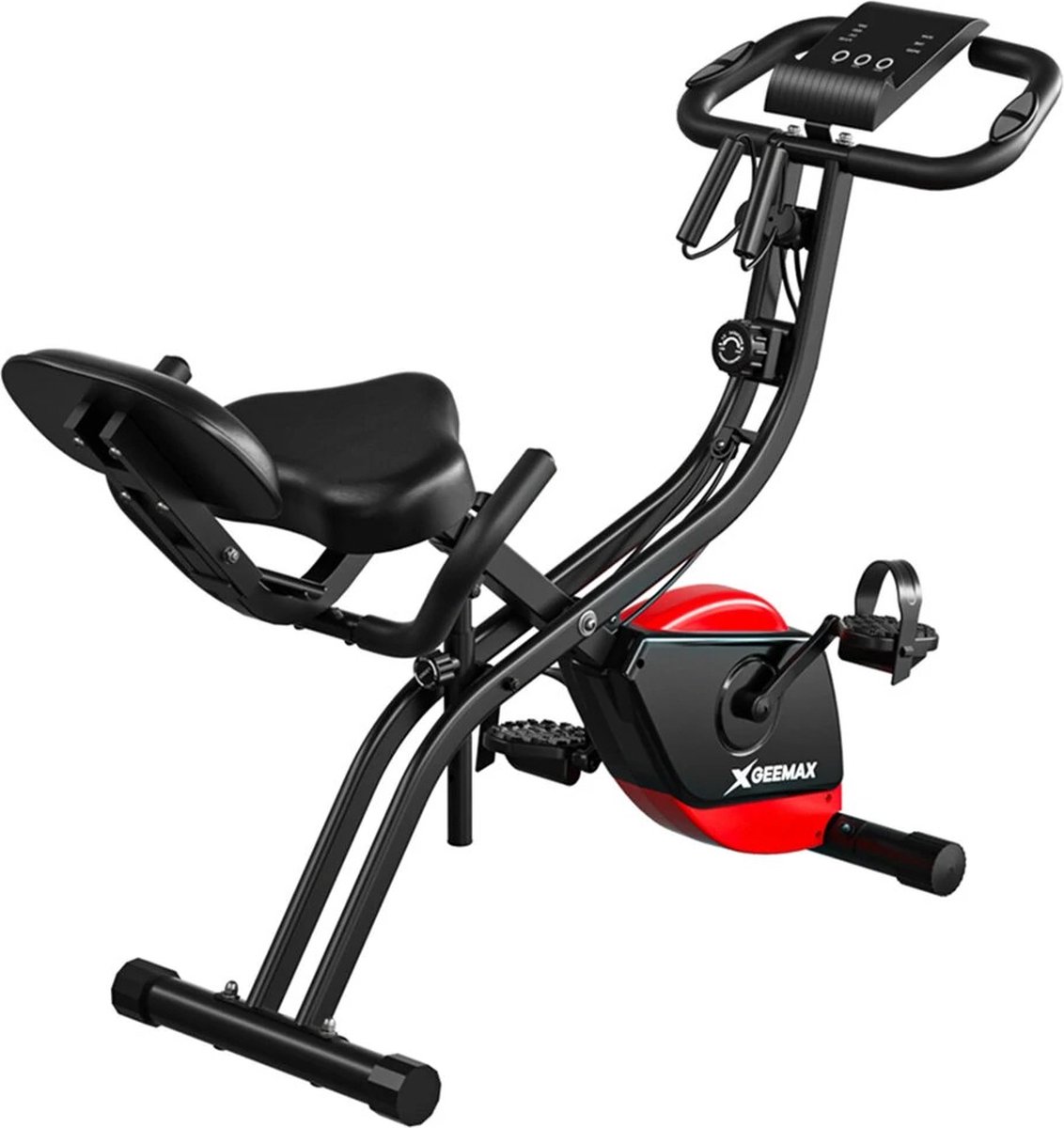 Opvouwbare Hometrainer - Fitness Fiets - Met Rugleuning - Incl. extra ...