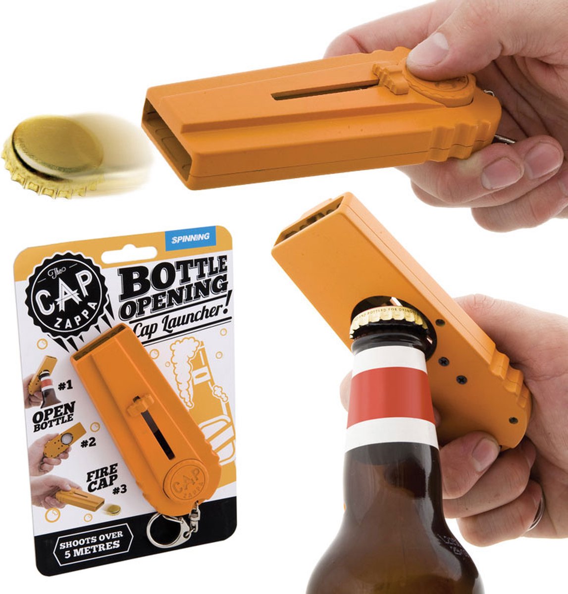 Spinning Hat Cap Zappa Bieropener | bol.com