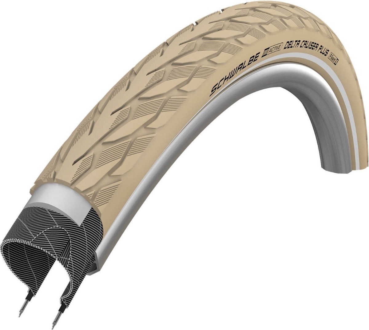 Fietsband - Schwalbe - Buiten- & binnenband - Delta Cruiser Plus & AV17 - 28 inch x... | bol.com