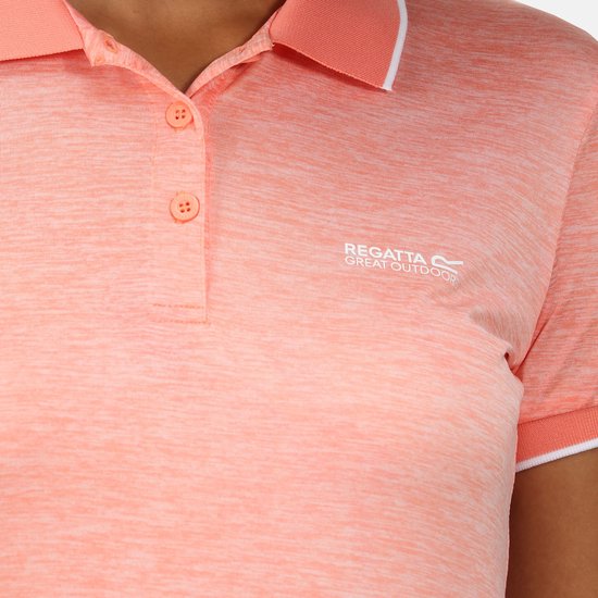 Het Regatta Remex II T-shirt met korte mouwen - dames - sneldrogend - polohals - Roze | bol
