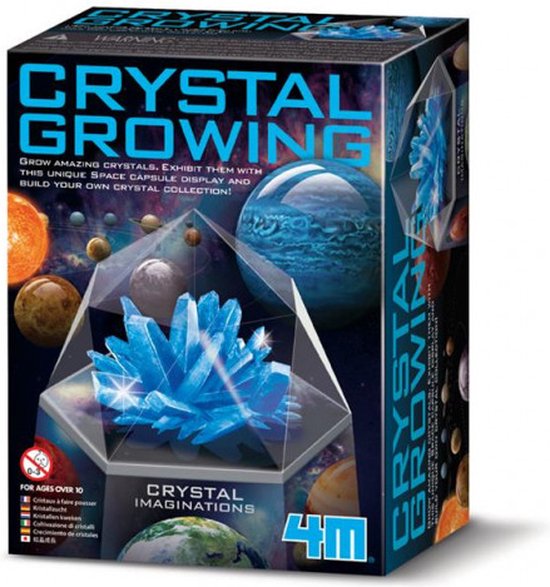 4M Science in action: CRYSTAL GROWING - RUIMTE / Blauw 9cm, met ...