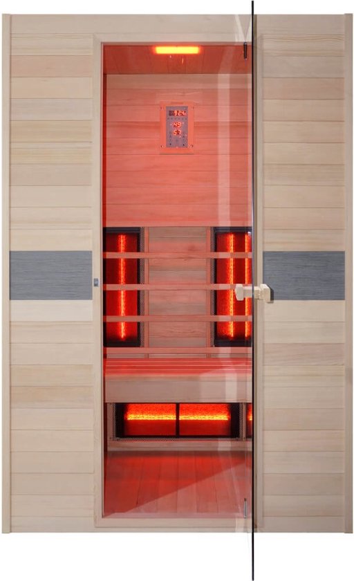 Interline JADE INFRAROODCABINE 2-PERSOONS - 130cm x 94cm x 190cm ...