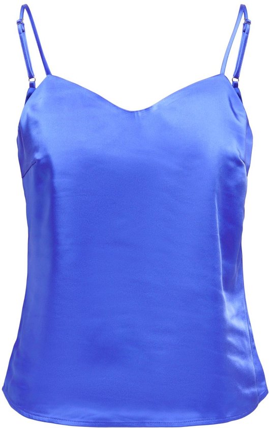 Only ONLMAYRA TIE SATIN SINGLET - Dazzling Bl Blue | bol.com