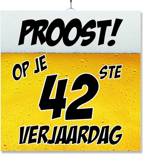 Tegel Met Opdruk | Grappig | Humor | Verjaardag kado | Proost op je ...