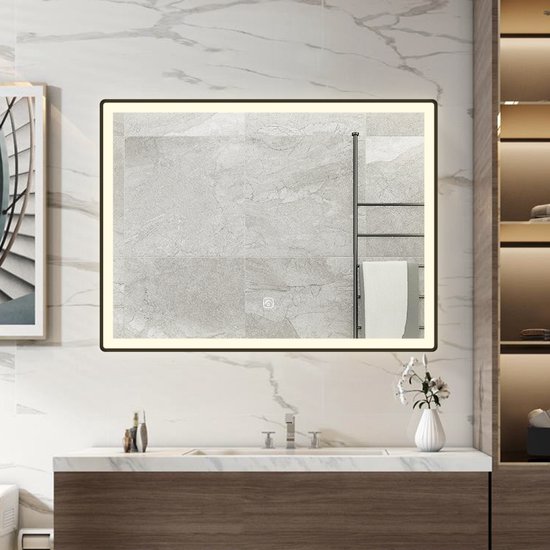 Melili spiegel -LED spiegel - smart LED spiegel-LED badkamerspiegel ...