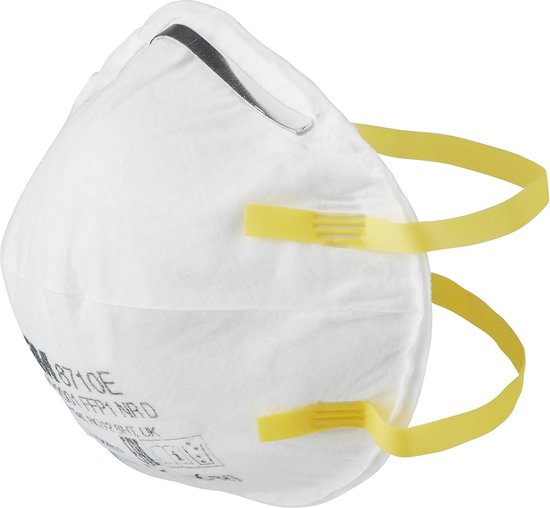 3M Stofmasker FFP1 - Comfortabel, ademend, betrouwbaar - Wit - 20 stuks ...
