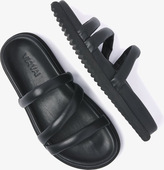 VIA VAI Candy Pop Slippers - Zwart - Maat 36 | bol.com