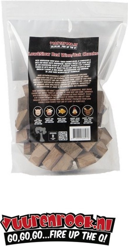 Vuur&Rook Low&Slow Rode Wijn / Eiken Chunks 1.5 kg | bol.com