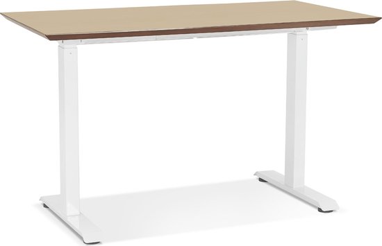 Maysun - Zit-Sta Bureau -BASIC Naturel - Wit 130x70cm | bol.com