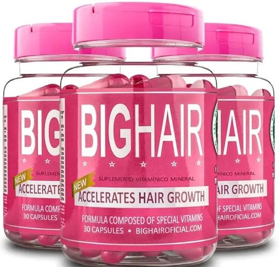 Big Hair haar Vitamines, Voedingssupplement 1x 30capsules | bol
