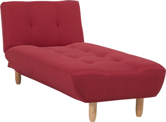 ALSTEN - Chaise longue - Rood - Symmetrisch - Polyester | bol
