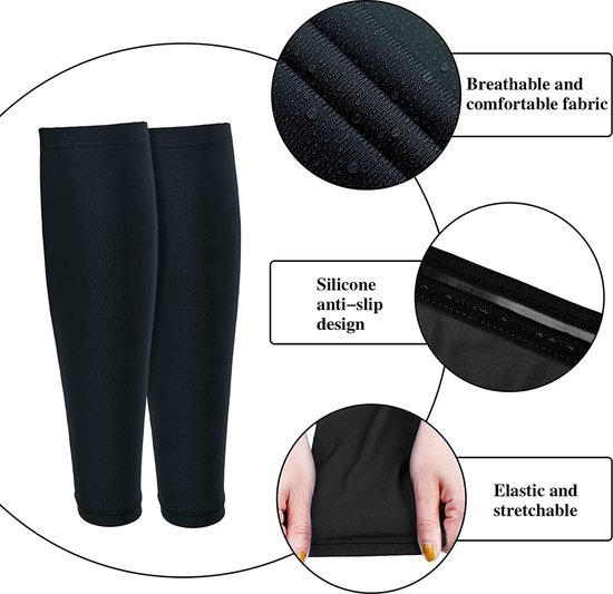 1 Paar Compressie Kuitbrace - Kuit Sleeve - Elastisch Verstelbaar ...