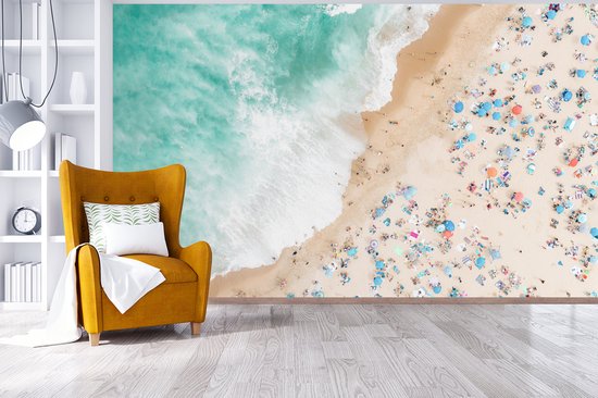 Zee - Strand - Parasols - Zomer - Behangpapier | bol