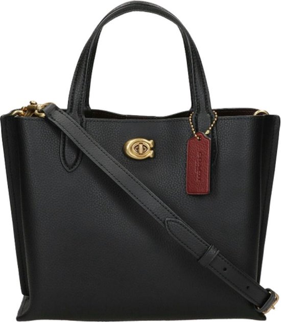 Coach Medium Schoudertas / Crossbodytas - Dames - Leer - Willow - Zwart ...