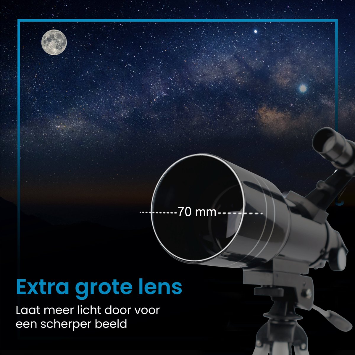 ODESSEY® Milky Way Edition Reflector Telescoop voor Kinderen 150X Zoom – Tafel... | bol
