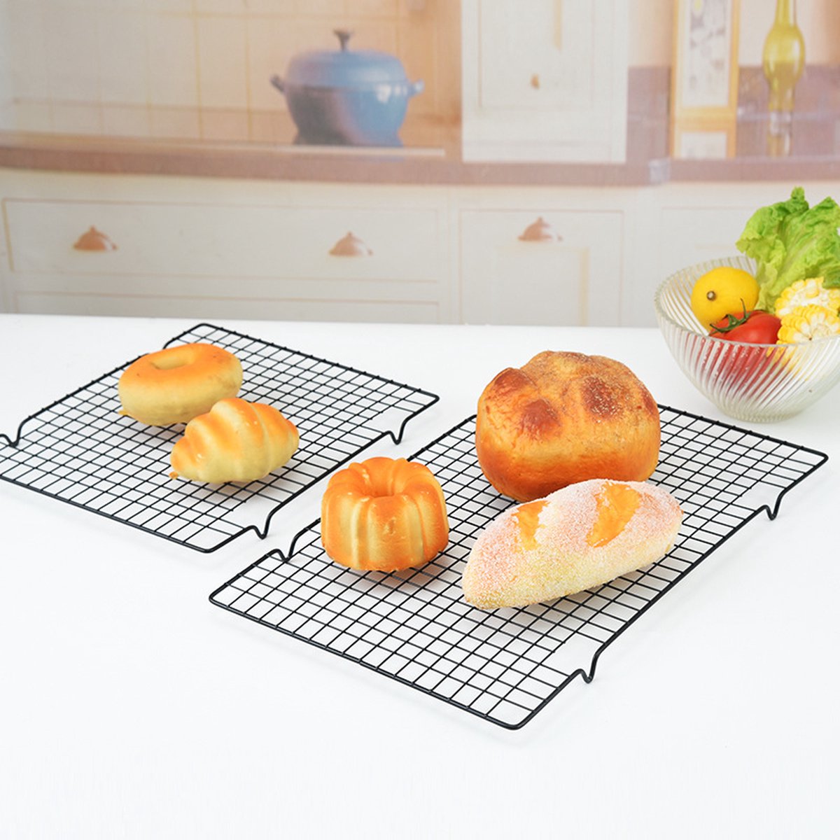 Wowup Koelrek set van 2 | Afkoel rooster | Grill rooster | Taartrooster ...