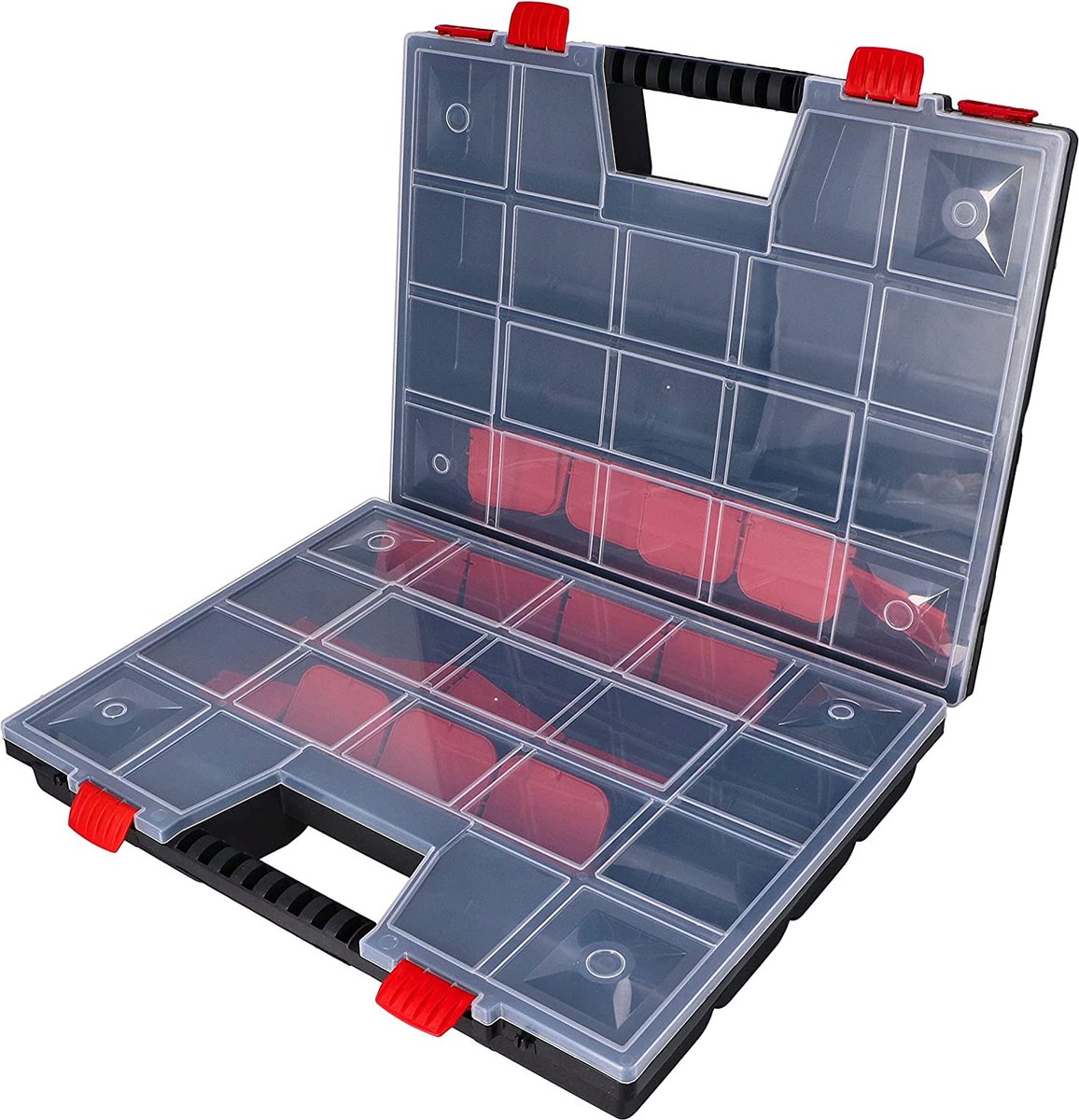 Dubbelzijdige assortimentsdoos 20 inch met verstelbare zakken, 2 zijden ...