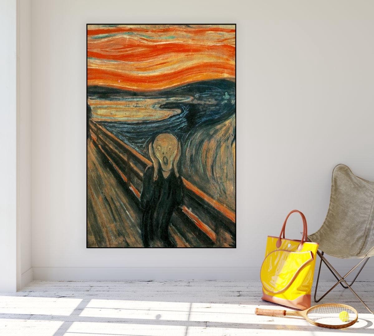 De Schreeuw, Edvard Munch - Foto op Akoestisch paneel - 100 x 150 cm ...