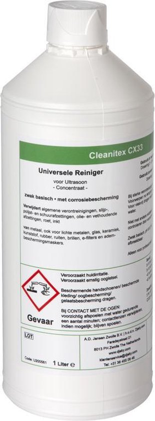 Cleanitex Ultrasoon Reiniger Vloeistof - Voor Carburateurs - 1L | bol