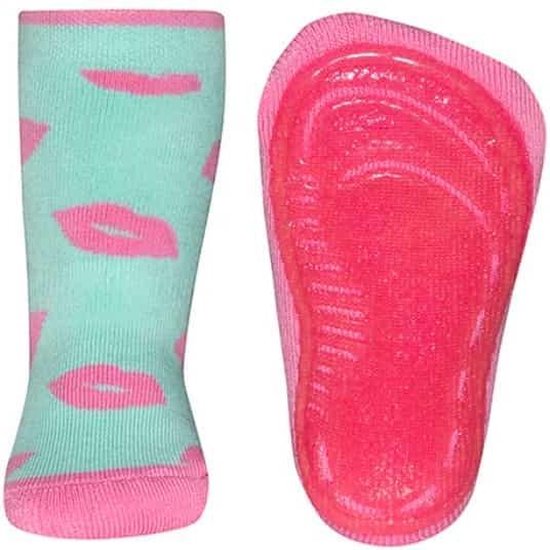 Ewers antislip sokken Stoppi lippen roze | bol.com