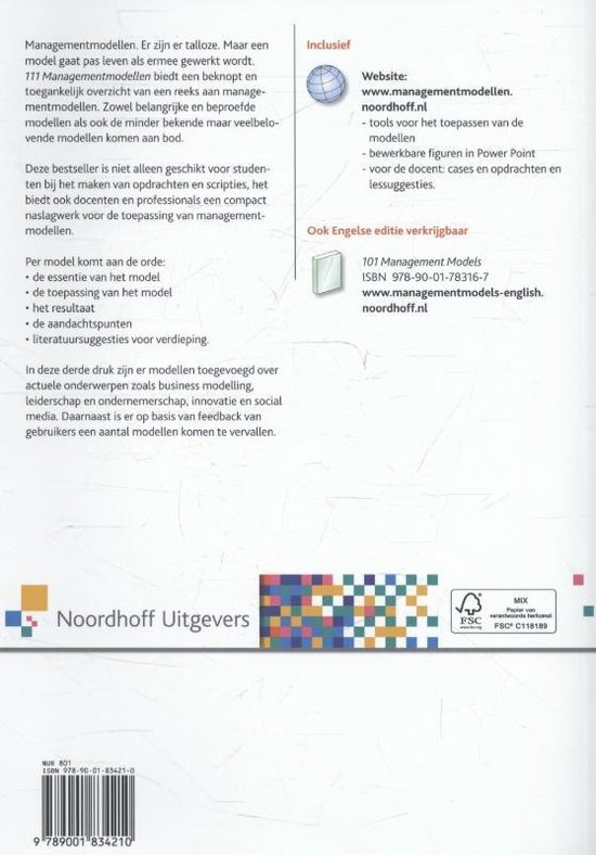 111 Managementmodellen | 9789001834210 | Marijn Mulders | Boeken | bol