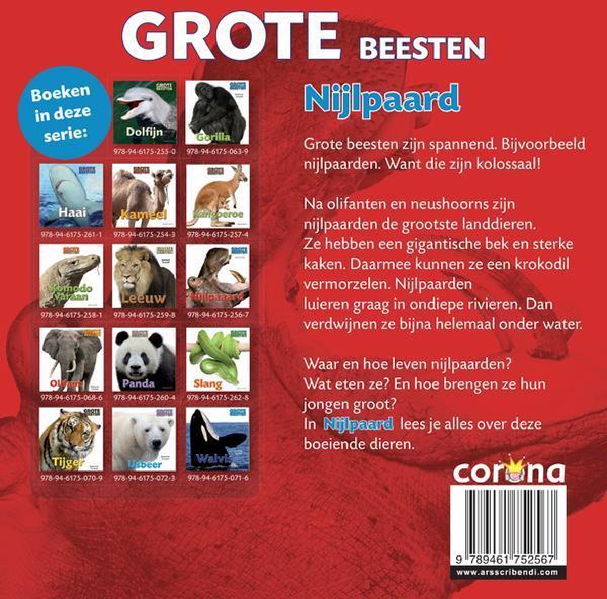 Grote Beesten - Nijlpaard | 9789461752567 | Stephanie Turnbull | Boeken ...