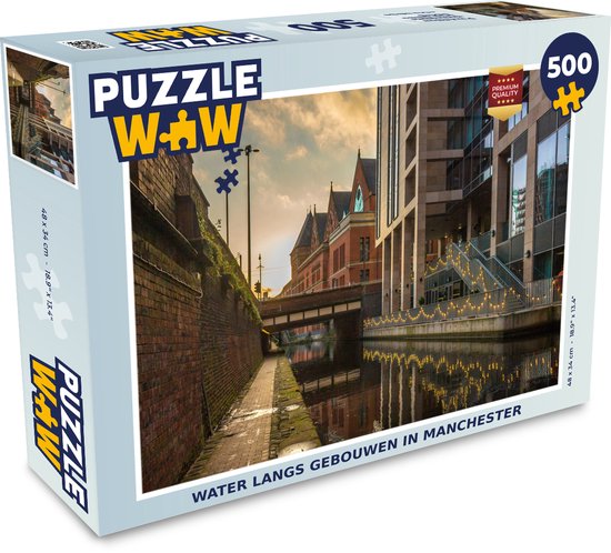 Puzzle Manchester illustration 500 pièces - L' Water le long des ...