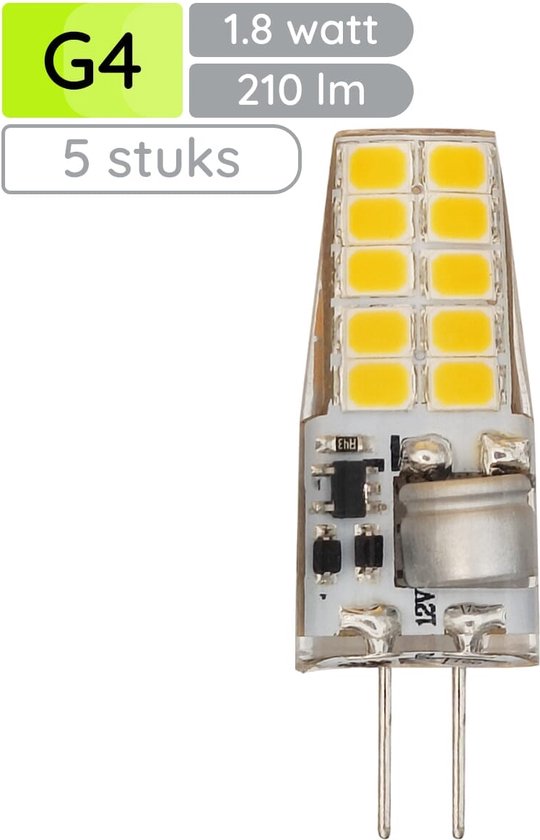OE Lightning G4 LED Lamp 1.8W - Warm Wit - 210 Lumen - Steeklampjes - Vervangt 27W - 5... | bol