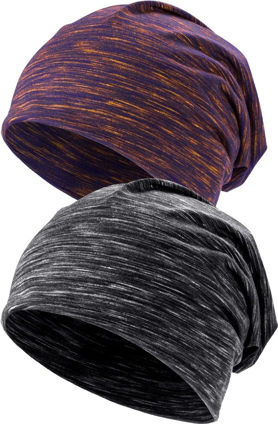 Comfortabele Gebreide Mutsen voor Heren en Dames - Set van 2, Unisex ...
