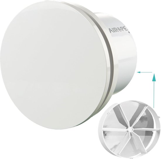Afvoerventilator 100 mm - Badkamer-, Wand- en Keukenventilator met ...