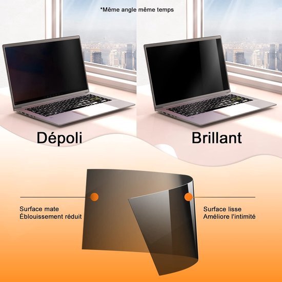 PolkaHome Privacyscherm laptop - 15.6 inch Privacy scherm laptop - Privacy... | bol