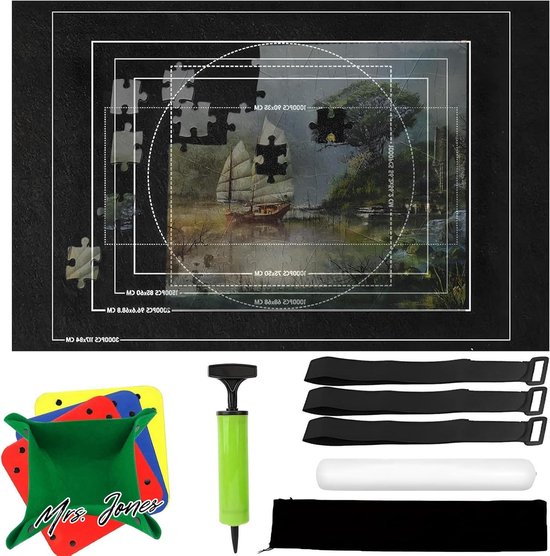 Mrs. Jones Puzzle Mat Roll Storage Mat for Puzzles Up to 1500 2000 3000 ...