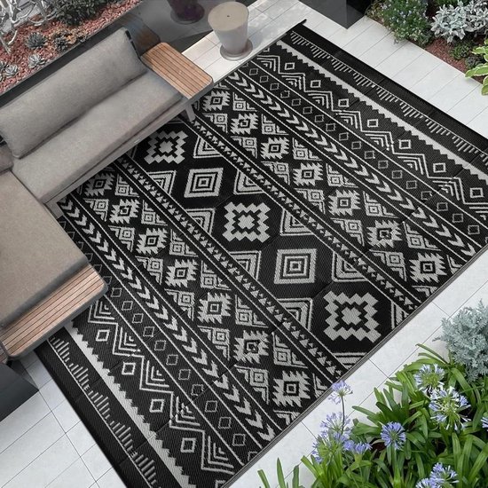 Waterdicht groot outdoor tapijt voor patio en tuin - Omkeerbaar en ...