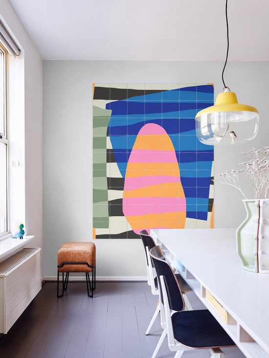 IXXI Abstract Stripe - Collage 9 - Wanddecoratie - Black Friday - 80 x ...