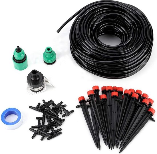 Waterirrigatiesysteem Set met pijpen en sproeiers - DIY Micro ...