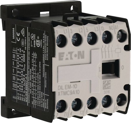 Eaton DILEM-10(230V50HZ,240V60HZ) Contactor 3x NO 4 kW 230 V/AC 9 A 1 ...