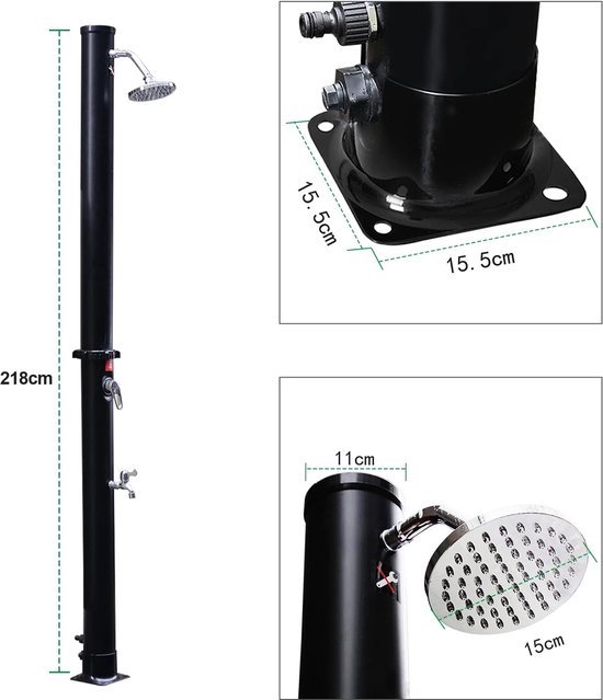 Buitendouche Zonneenergie - Tuindouche - Buitendouche - Buitendouche ...