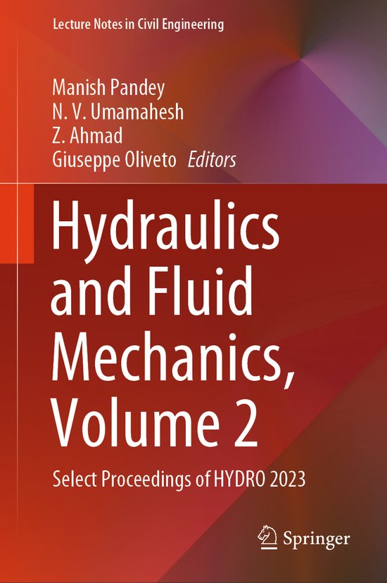 Lecture Notes in Civil Engineering560- Hydraulics and Fluid Mechanics ...
