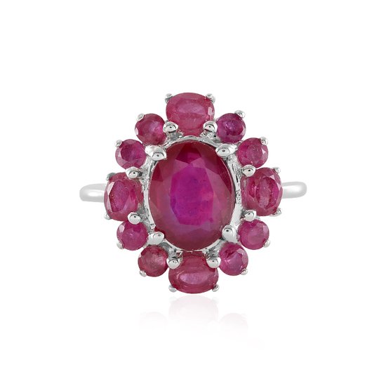 Cavill Berlin - Zilveren Ring - Madagaskar Robijn - 4,005 ct - Luxe ...