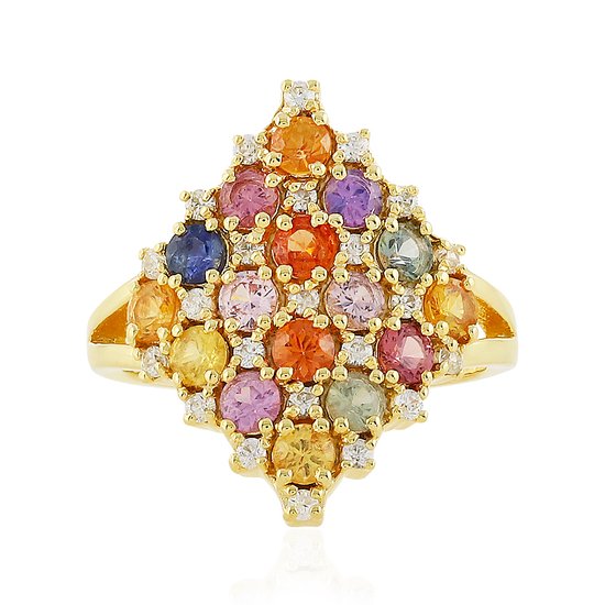 Zilveren ring met saffieren | bol