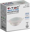 V-TAC VT-981-W LED-spot - Inbouwarmatuur - GU10 - IP44 - Wit | bol