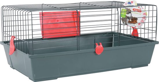 ZOLUX Cage for Large Rodents Classic 80 cm Grey/red | bol