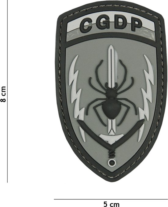 Embleem 3D PVC CQDP grijs | bol