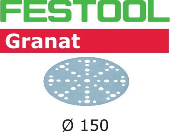 Festool Slijpschijven Garnet STF D150/48 P60 GR/50 - Voor VOC-verf ...
