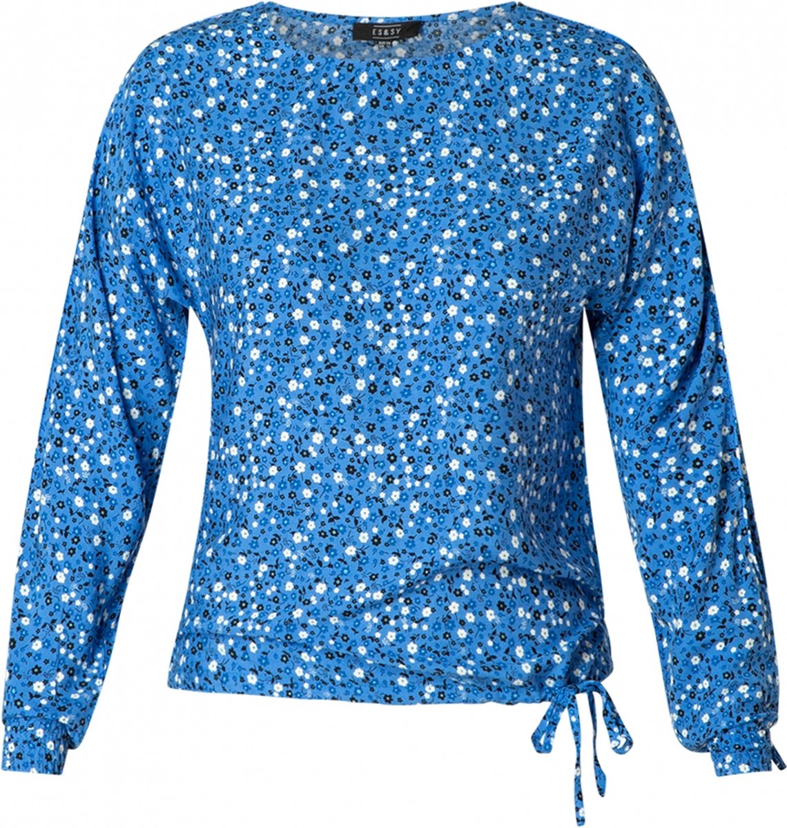 ES&SY Rowena Blouse - Blue/Multi-Colour - maat 40 | bol.com