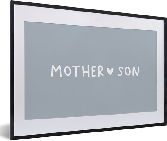 Fotolijst incl. Poster - Cadeau - Zoon - Quotes - Mama - Mother - Son ...
