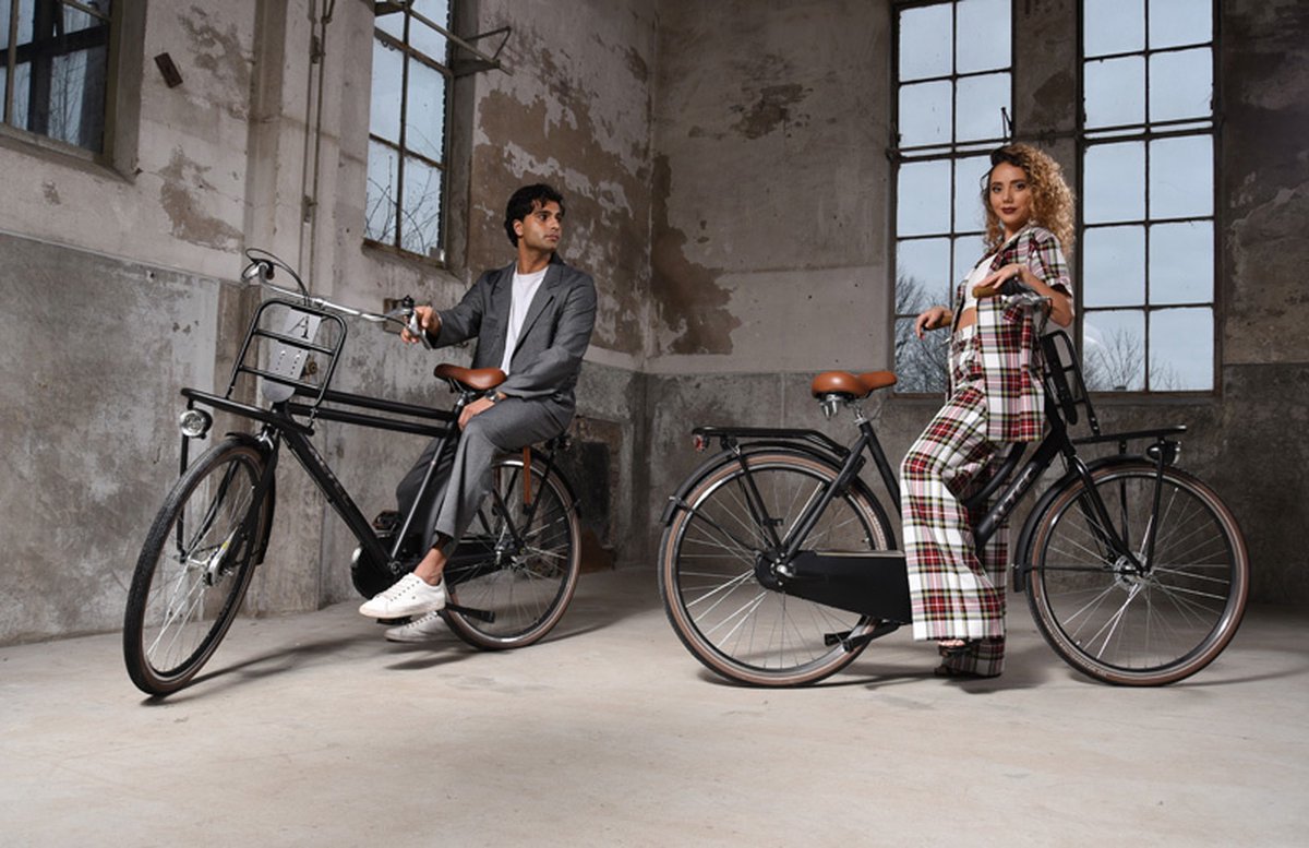 Altec Dutch 28inch Transportfiets Heren N-3 58cm Mat Zwart | bol.com