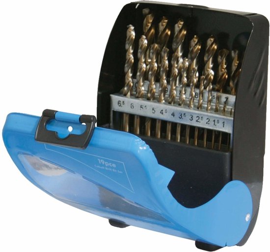 Silverline 19-delige kobalt boren set - Ø 1-10 mm - HSS precisie - 135 ...